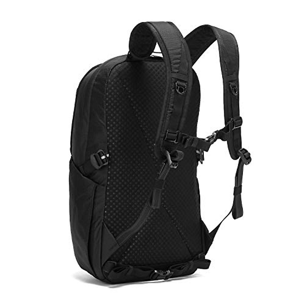 PacSafe Vibe 25 Anti Theft Travel Pack Jet Black Casual Daypack, Jet Black