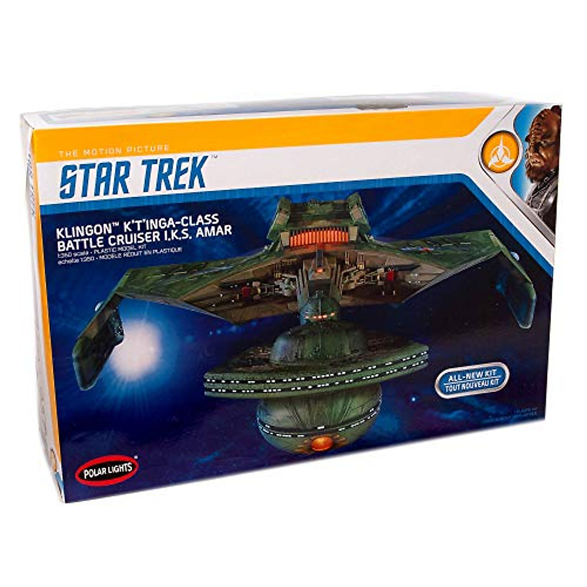 Polar Lights Star Trek Klingon K’t’inga 2T 1:135 Scale Model Kit
