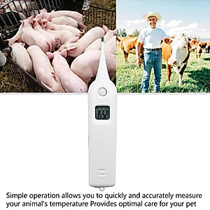 Zerodis Pet Thermometer Dog Thermometer, Non Digital Pet Thermometer for Dogs Fast Digital Veterinary Thermometer Cat and Dog Ear Temperature Monitor