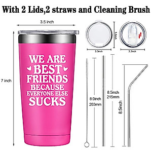 Fufendio Gifts for Women Friends - Best Friend Birthday Gifts for Women - Friendship Gifts, Valentines Day Gifts for Friend Female - Insulated Coffee Mug Tumbler Cup