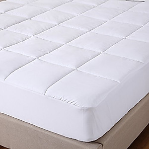 Lotus Home Microfiber Water and Stain Resistant Mattress Pad, King