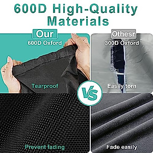 4-Piece Outdoor Veranda Patio Garden Furniture Cover,Patio Furniture Cover Set,patio furniture covers 4 piece set made by 600D,Black wind and rain and UV and tear resistant Outdoor Furniture Covers