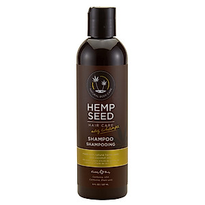 Earthly Body Hemp Seed Hair Care Shampoo, Nag Champa - 8 Fl Oz - Moisturizes Hair, Cleans & Soothes Scalp - Sulfate-Free Formula with Hemp Seed Oil & Coconut Oil - Vegan, Cruelty Free
