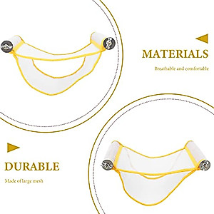 ULTECHNOVO Guinea Pig Cage Hammock Small Animal Hanging Bed 2 Tier for Ferret Sugar Glider Rat Chinchilla Puppy Bedding Playing Sleeping White