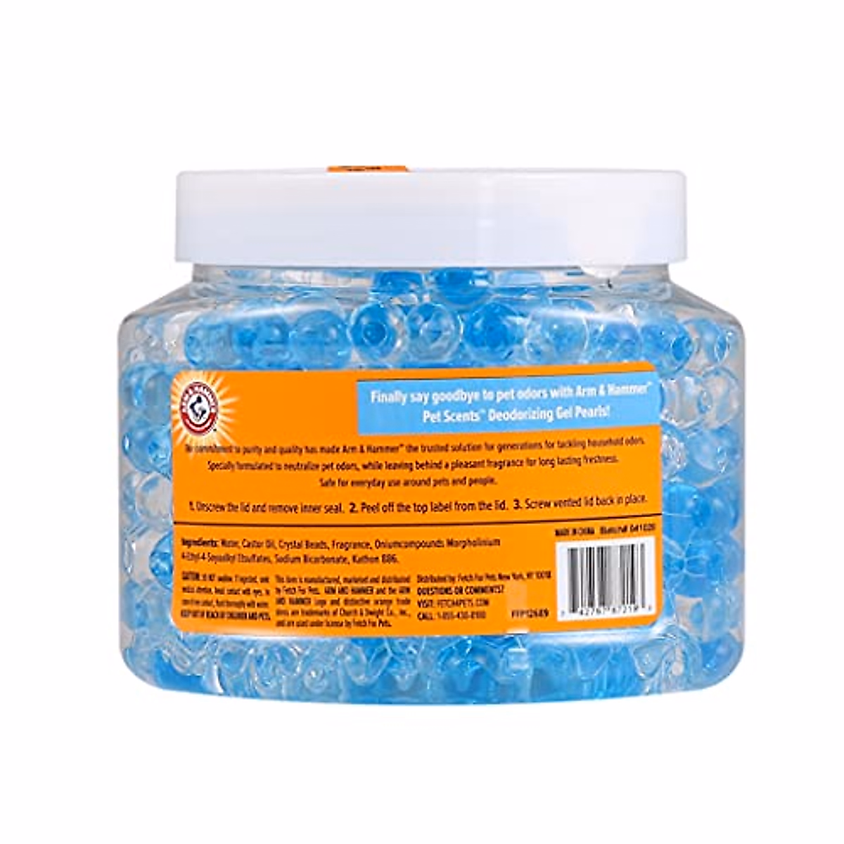 Arm & Hammer for Pets Air Care Pet Scents Deodorizing Gel Beads in Fresh Breeze | 12 oz Pet Odor Neutralizing Gel Beads with Baking Soda | Air Freshener Beads for Pet Odor Elimination (FF12689)