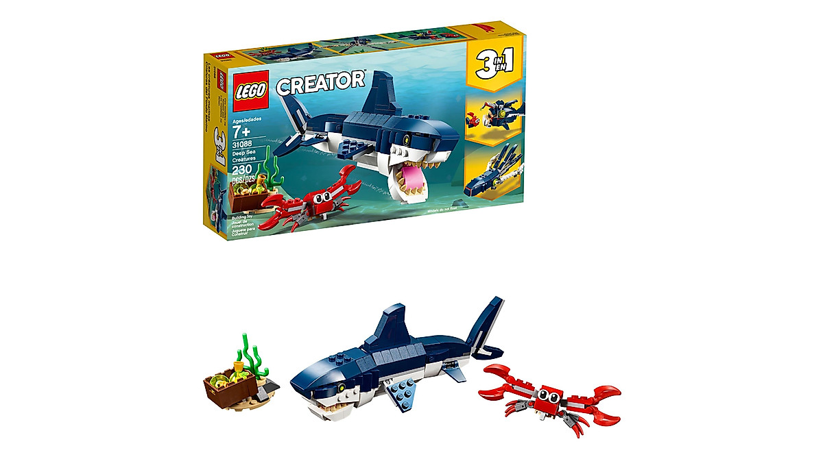 LEGO Creator 3-in-1 Deep Sea Creatures Toy Set for Kids 7+