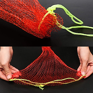 ENPOINT Watermelon Nets, 50 Pack 23.5 Inches Reusable Fruit Melon Net Bag, Garden Nylon Netting for Hanging Watermelons, Honeydew, Produce Storage Mesh Potato Bags with Drawstring