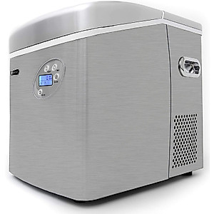 Whynter IMC-491DC Portable 49lb Capacity Stainless Steel with Water Connection Ice Makers + iSpring ICEK Ultra Safe Fridge Water Line Connection and Ice Maker Installation Kit