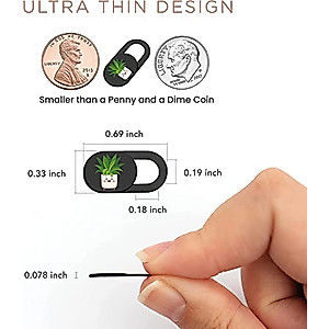 MESMOS 6pk Laptop Camera Cover Slide Cute, Laptop Accessories, Webcam Cover Slide, Phone & Computer Camera Cover Slide, Web Cam Privacy Cover, Camera Blocker. Fits MacBook Pro & Air, iPhone iPad iMac