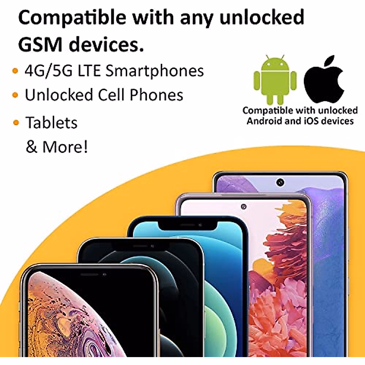 SpeedTalk Mobile $5 Prepaid Wireless Pay Go Plan for SmartPhones & Cellphones | 5G 4G LTE | 2¢ Talk, Text, Data |Triple Cut (Mini,Micro,Nano)GSM Sim Card | No Contract No Credit Check | 30 Day Service