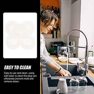 PACKOVE Silicone Straw Hole Plugs Mason Jar Lids Airlock Grommet Fermenter Lid Grommet For Mason Jars Straws Airlock Beer Wine Bucket 20PCS (Outer Diameter 17MM, Inner Diameter 10MM)