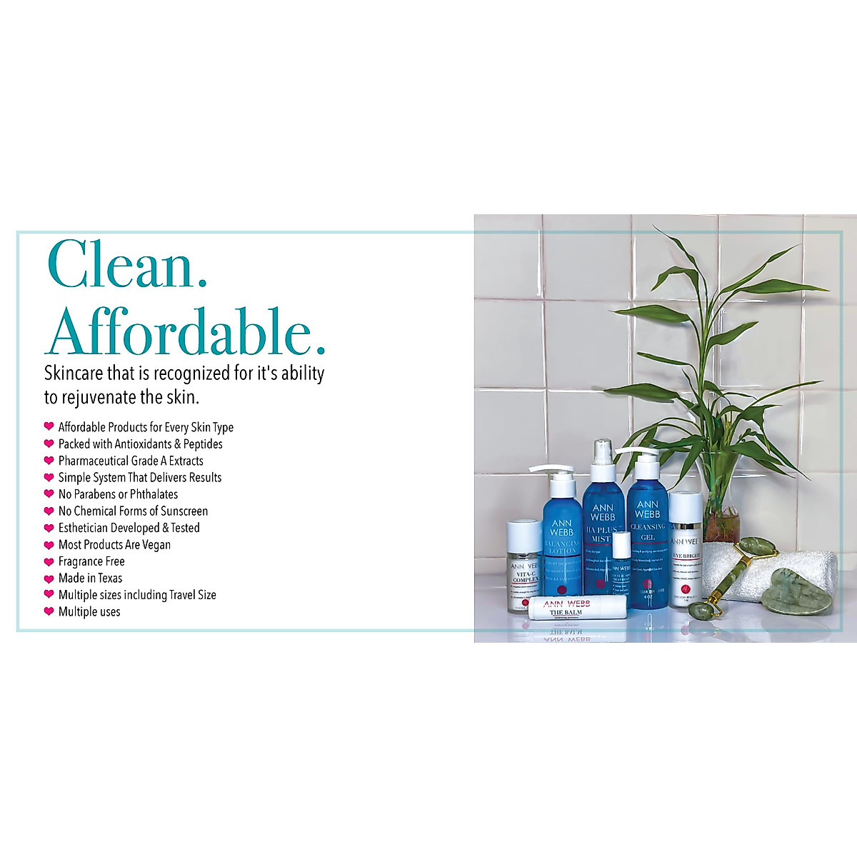 Ann Webb Unscented Lotion for Dry Skin- Fragrance Free, Hypoallergenic, Organic, All-Natural, Non-Greasy Lotion for Sensitive, Dry Skin - Face & Body Lotion - Formerly Skin Lotion 16oz