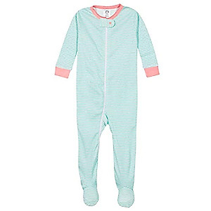 Gerber Baby Girls' 4-Pack Footed Pajamas, Love Llamas Pink, 6 Months