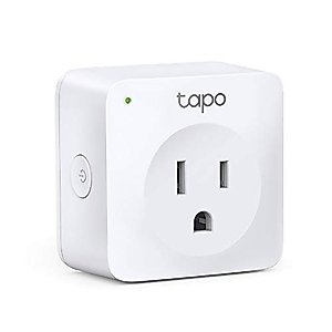 TP-Link Tapo Smart Plug Mini, Smart Home Wifi Outlet Works with Alexa Echo & Google Home, No Hub Required, Remote Control Your Home Appliances from Anywhere, New Tapo APP Needed (P100)