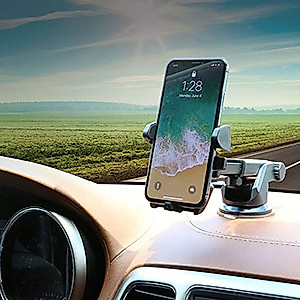 Armor All Phone Mount/Support with Extendable Arm,360 Rotation,Compatible with Smartphones iPhone,Samsung,HTC