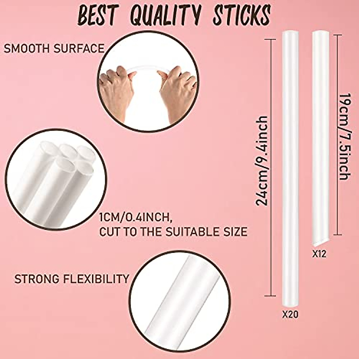 Atiiva Cake Separator Plates and Pillars Set- 4 Pieces Cake Separator Plates with 20 Pieces Transparent Cake Sticks Support Rods- Exquisite Round Layered Cake Combo Set