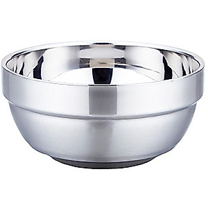 Sunrise Kitchen Supply Mirror Polished Double-Wall Insulated Stainless Steel Soup Bowl (Pack of 2) (48 oz)