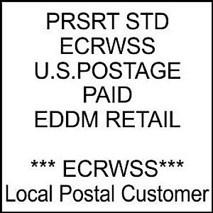 Postage Paid Stamp - EDDM - ECRWSS - Presorted Postage Stamp