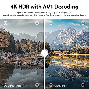 ZTE Android TV Box ，Smart TV Box ZXV10 Support Wi-Fi 5 Bluetooth 5.0 ， Support 3D 4K HDR Videos Media Player,Dolby Vision,Supports YouTube/Google Assistant/Google Play Store