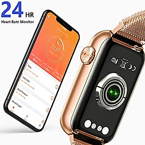 MorePro Fitness Tracker, Heart Rate Monitor Blood Pressure Activity Tracker with Blood Oxygen,IP68 Wateproof Sleep Tracker Sport Bracelet Pedometer Step Calories Smartwatch Women