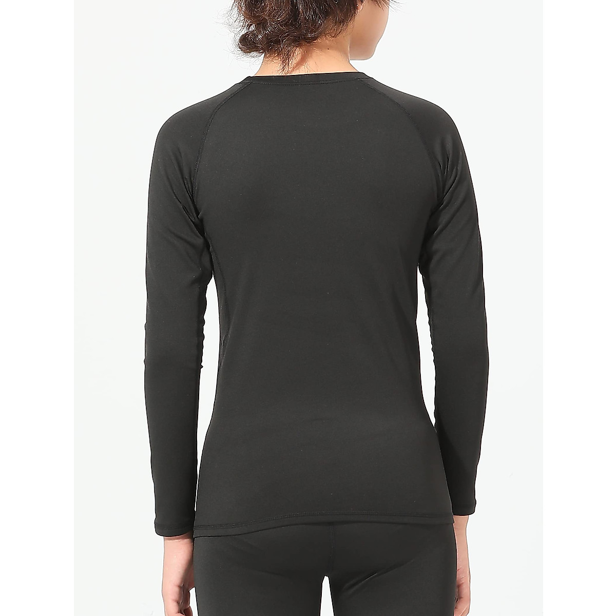 Rolimaka 3 Pack Boys' Girls' Compression Shirts Youth Long Sleeve Undershirt Sports Moisture Wicking Baselayer 2Black 1White XS