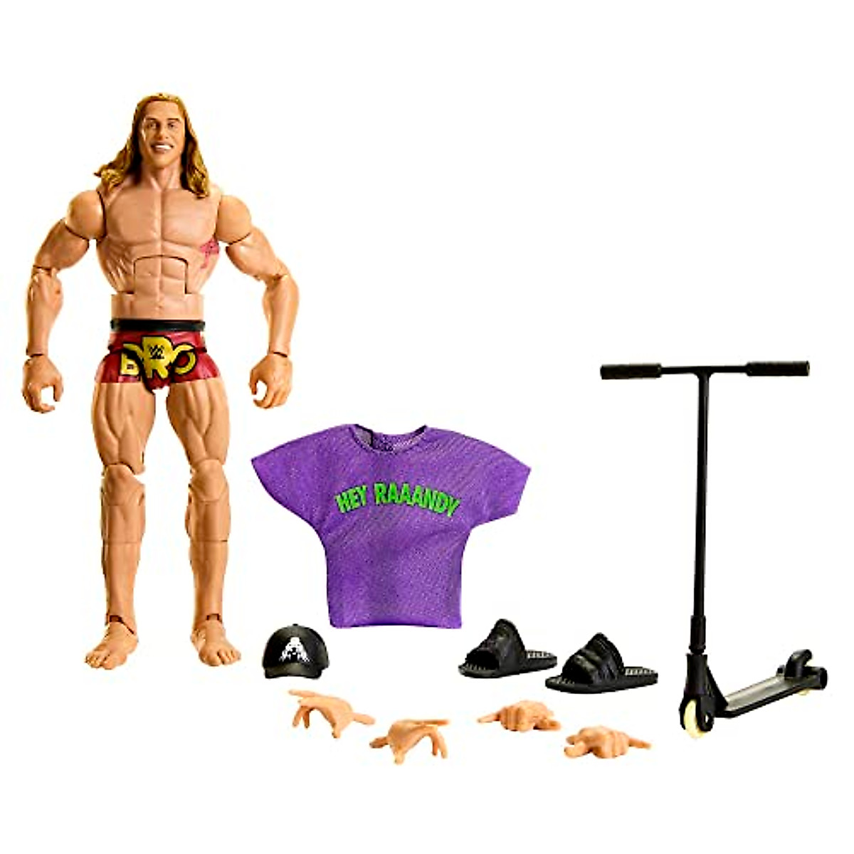 Mattel WWE Riddle Elite Collection Action Figure, Deluxe Articulation & Life-like Detail with Iconic Accessories, 6-inch