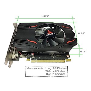 Biostar Radeon RX 550 4GB GDDR5 128-Bit DirectX 12 PCI Express 3.0 DVI-D Dual Link, HDMI, DisplayPort. Gaming Edition VA5515RF41-TBMRA-BS2