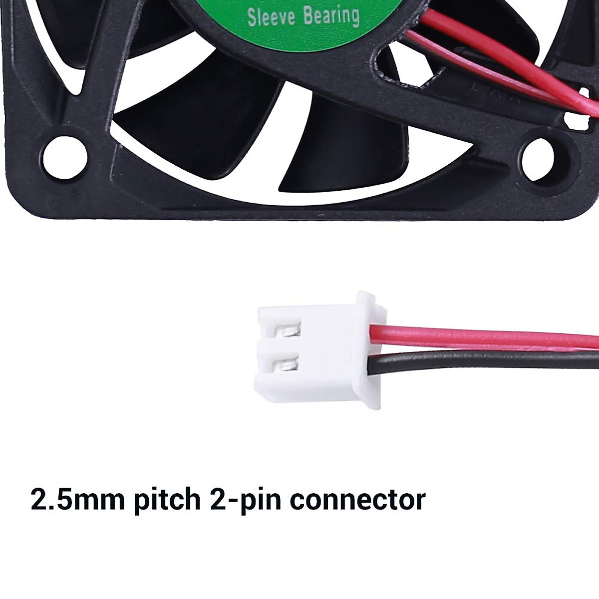2 PCS 50mm 12V Cooling Fan, Icstation 0.08A 5010 5012 DC Silent Brushless Long Life Computer Fan for 3D Printer PC Computer Case Fan, 4200 RPM High 11.89 CFM