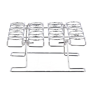 URRNDD Folding Baking Rack, 16-Hole Folding Baking Rack Ice Cream Rack Stand Cone Cupcake Holder for Wedding Birthday 9x21x27.5cm