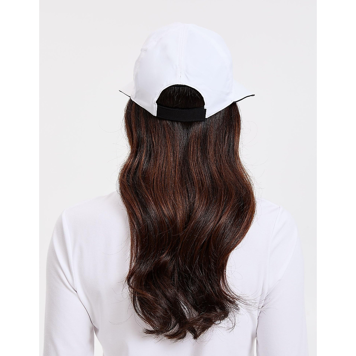 Solbari Reversible Ultra Wide Brim Cap UPF50+ Packable UV Sun Protection Hat with Full Coverage Brim, Black/White