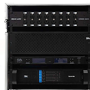 Seismic Audio - SA-PTR-16UC - 16 Space Pro Audio DJ Road Rack Case with Casters - 16U Pro Tour Grade Rack