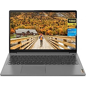 Lenovo IdeaPad 3 14" FHD Laptop, 11th Gen Intel 4-Core i5-1135G7, Intel Iris Xe Graphics, 8GB RAM 512GB SSD, Fingerprint Reader, Webcam, WiFi, HDMI, Windows 11 Home, Gray