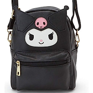 ALORVE Anime Cute Cartoon Bag Cosplay Shoulder Bag Backpack Handbag PU Schoolbags for Kids Girls Fans(BLACK)