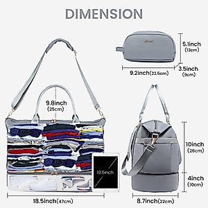 Gym Bag for Women LOVEVOOK Travel Duffel Bag with USB Charging Port,Weekender Bags for Women with Shoe Compartment,Carry on Overnight Bag with Toiletry Bag,Hospital Bags for Labor and Deliver