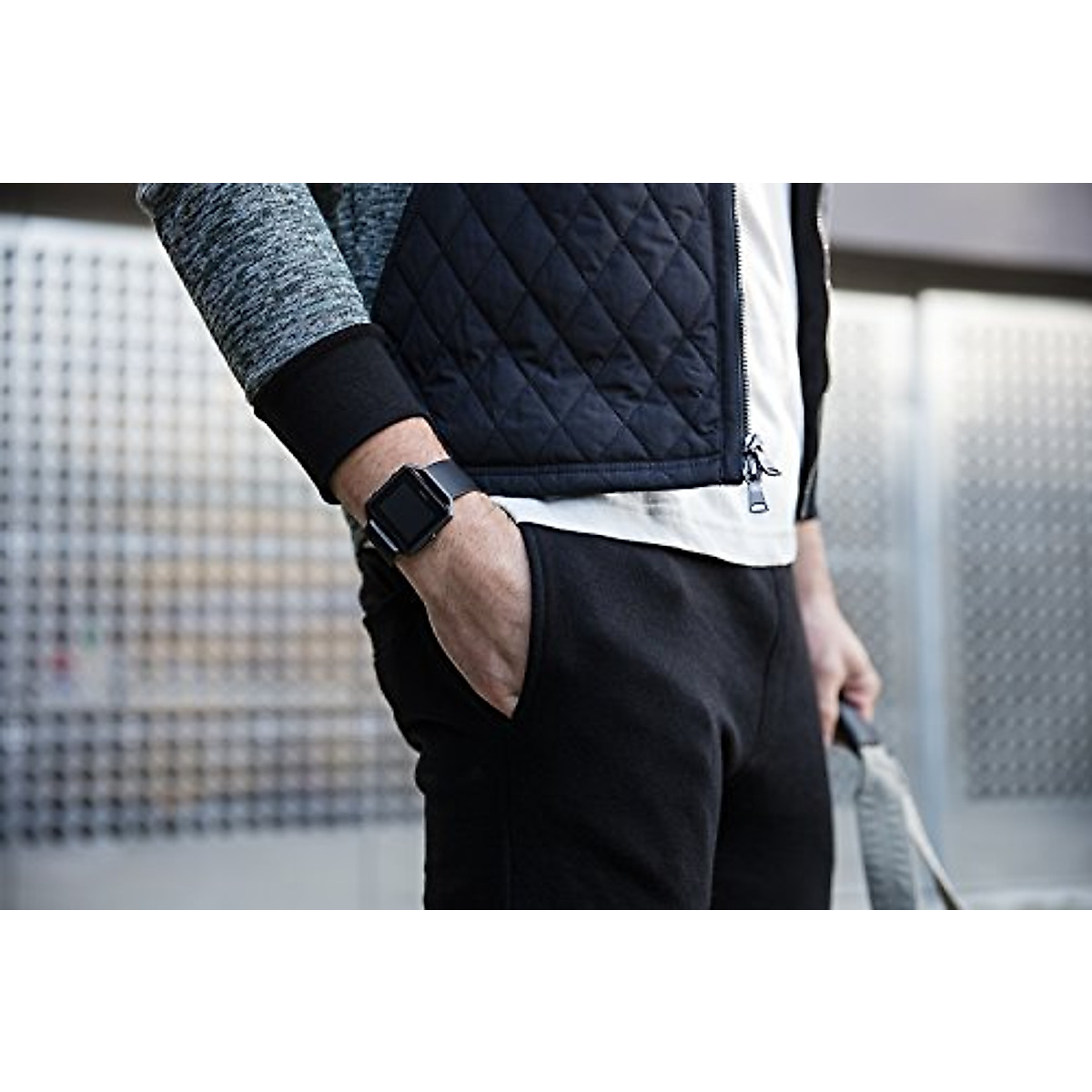 Fitbit Blaze Special Edition, Gun Metal, Large (6.7 - 8.1 inch) (US Version)