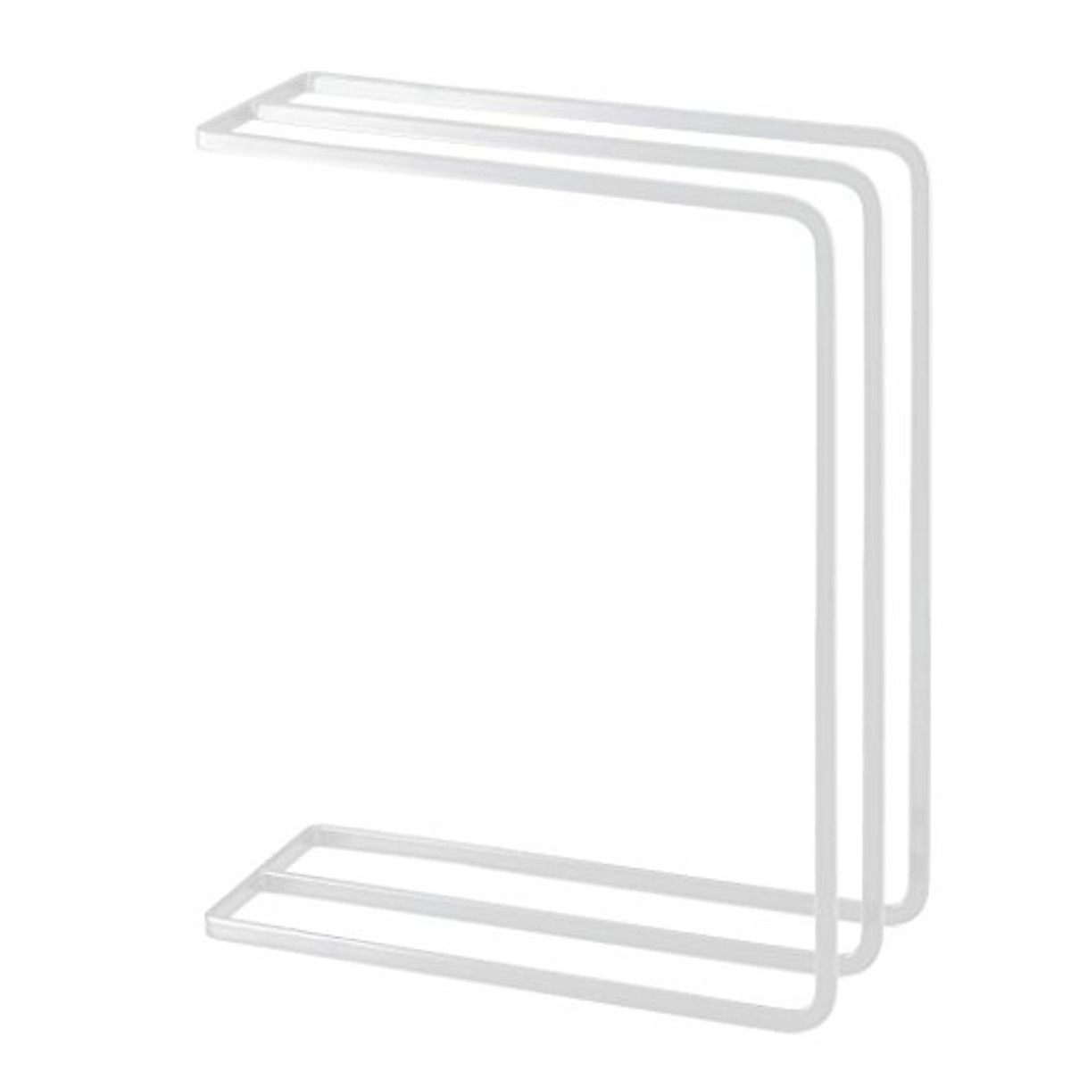 Yamazaki Dish Home Dishcloth Hanger | Steel | Towel Holder, One Size, White