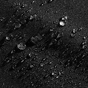 MIULEE Pack of 2 Decorative Outdoor Waterproof Pillow Covers Square Garden Cushion Sham Throw Pillowcase Shell for Spring Patio Tent Couch 18x18 Inch Black