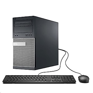 DELL Optiplex 9010 Tower Premium Business Desktop Computer (Intel Quad-Core i7-3770 up to 3.9GHz, 8GB DDR3 Memory, 2TB HDD + 120GB SSD, DVD, WiFi, Windows 10 Professional) (Renewed)']