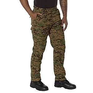 Rothco 8675 ULTRA FORCETM BDU PANT - WOODLAND DIGITAL, Large-Regular (35-39" W X 29 1/2-32 1/2" L)