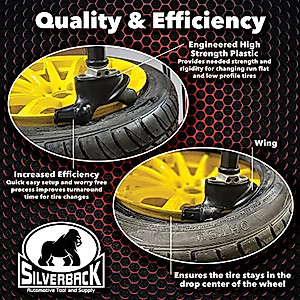 Corghi Wing Style Black Plastic Duckhead. Mount/Demount Head Part Number 4-120129B. Fits Corghi, Hunter TCX, MTS tire Changers. OEM Replacement Part, SB-4-120129B