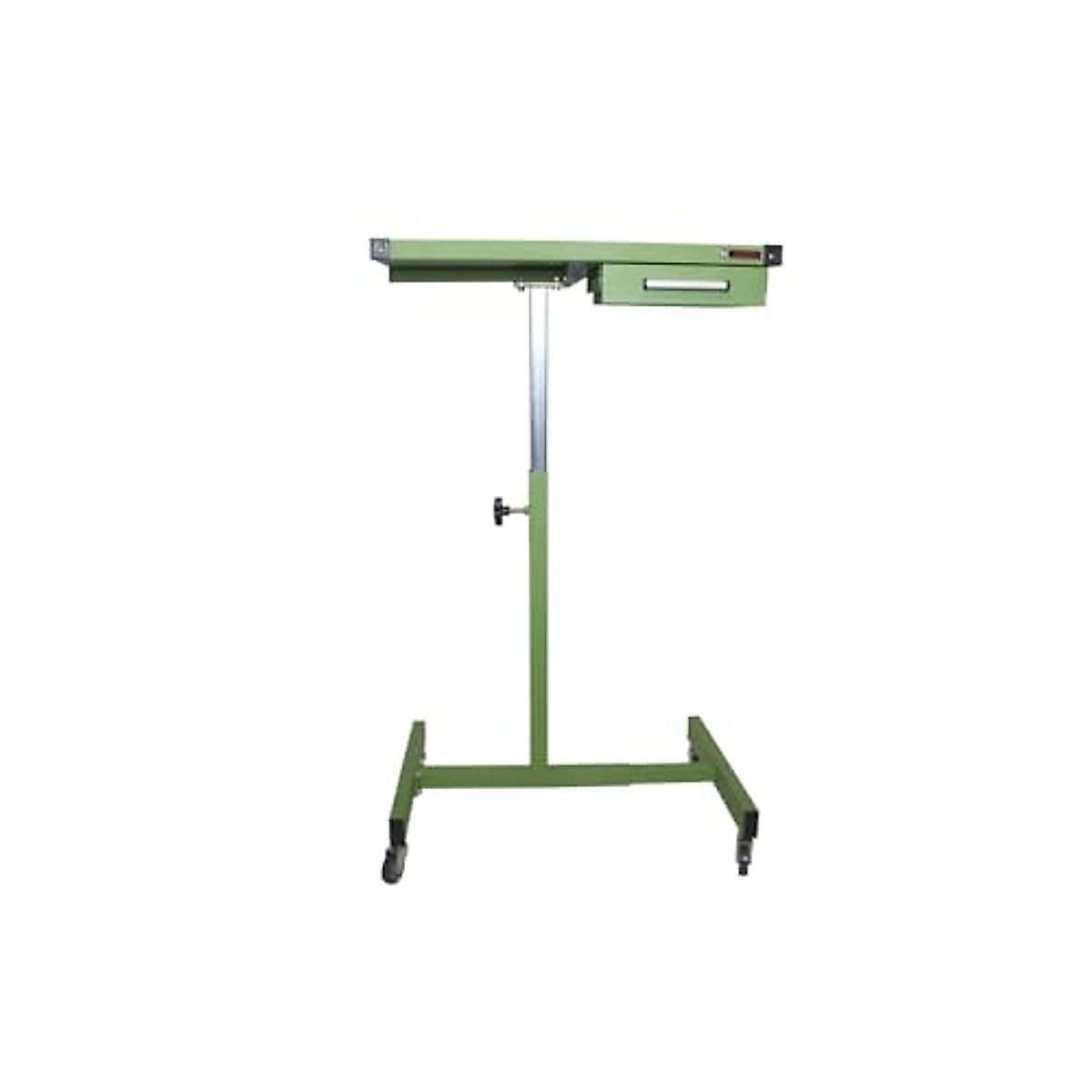 K Tool International 75108 Adjustable Tear Down Work Table with Drawer for Garages, Repair Shops, and DIY, Portable, (4) 2" Swivel Casters, 200 Pound Capacity, Rubber Corners, Heavy Duty Steel, Green
