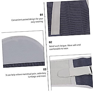 HEALLILY Waist Support Massage Heating Pad Low Back Belt Men’s Belt Workout Waist Cincher Belt Gym Waist Belt Heating Lumbar Wrap Practical Heating Brace Safe Heating Brace Heated Pad