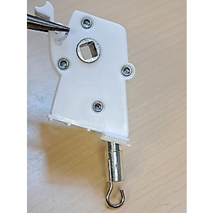 Heavy Duty Square Hole Wand Tilter High Profile for Horizonal Blinds (White, Pack of 1)