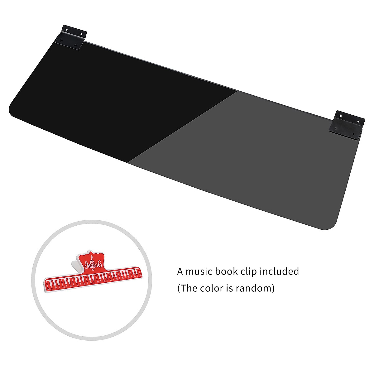 ATNEDCVH Sheet music stand compatible with Yamaha P85 P95 series electronic piano keyboard (Black)