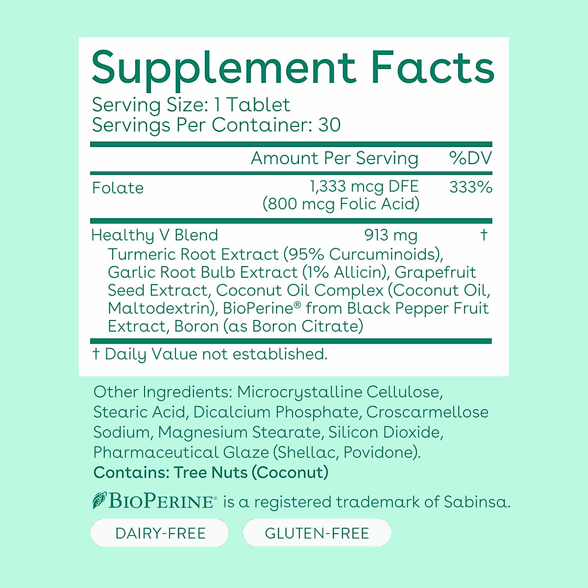 Love Wellness Women's Vaginal Health Supplement, Healthy V Vitamin | Maintains pH Balance, Gut Health & Supports Immunity | Feminine Balance of Candida Yeast with Turmeric & Coconut Oil | 30 Tablets