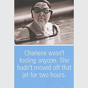 Recycled Paper Greetings Charlene Wasn't Fooling Anyone: Hot Tub Jets Feminine Funny/Humorous Birthday Card for Her, Woman, Women