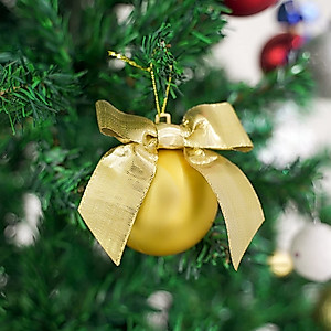 AIMUDI Silver Bows for Christmas Tree 3 Inch Small Silver Bows for Gift Wrapping Silver Twist Tie Bows for Treat Bags Premade Metallic Bows for Crafts, Wreaths, Party Favors, Goodie Bags - 24 PCs