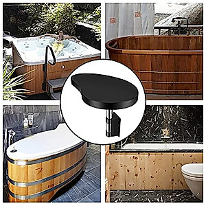 wuyule Spa Caddy Side Table Tray Hot Tub Table Tray 360° Rotation Design Spa Tray Cup Holder for Hot Tub