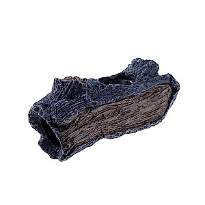 Wealrit 1 pcs Resin Tree Stump,Aquarium Hollow Log,Fish Tank Ornament,Aquarium Landscape Decoration,Aquarium Caves and Hides for Fish