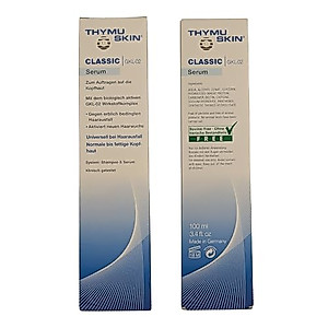 THYMUSKIN Classic - Hair Care Peptides Shampoo & Serum for Hair Growth Due to Hair Loss – for Scalp and Damaged Hair 2-Step System (Classic Serum 100 ml)